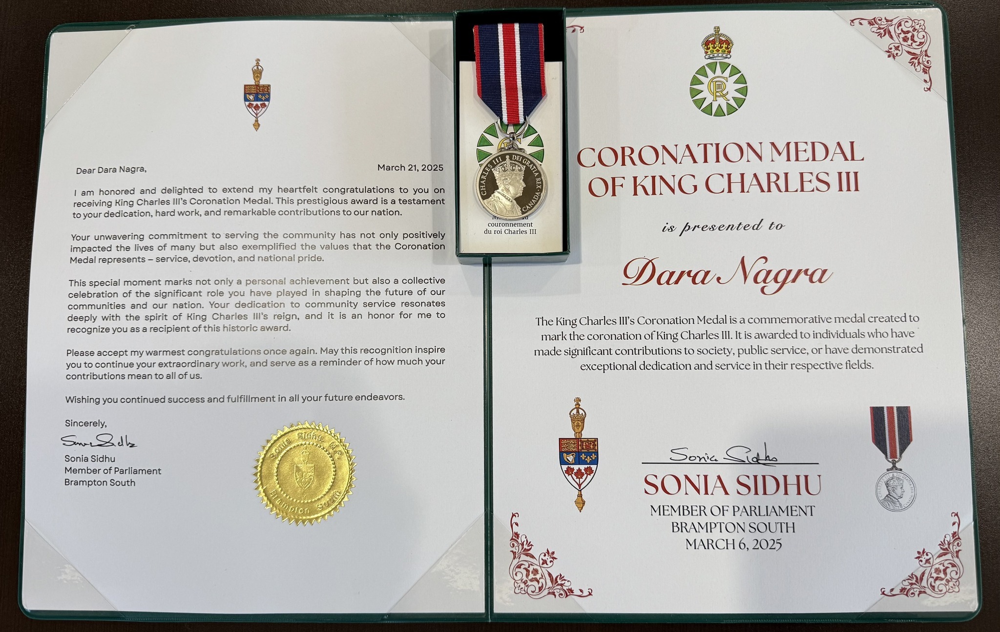 Mr. Dara Nagra Honored with King Charles III Coronation Medal - AVAAL ...